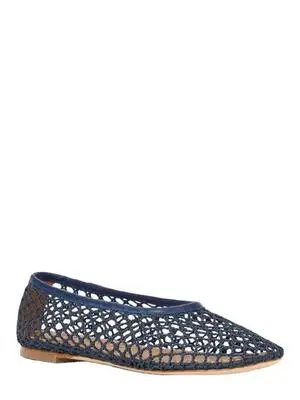 Staud Alba Ballet Flat - Navy
