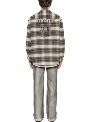 Martine Rose Check-pattern Overshirt - Brown
