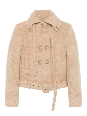 Ottolinger High Collar Double-breasted Jacket - Neutrals