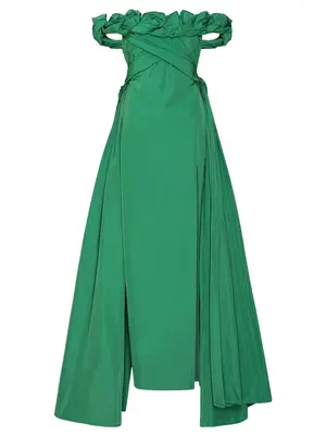 Rachel Gilbert Henley Gown - Green