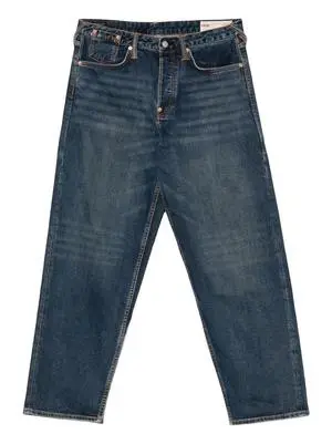 EVISU EVISU Logo-Print Wide Leg Jeans