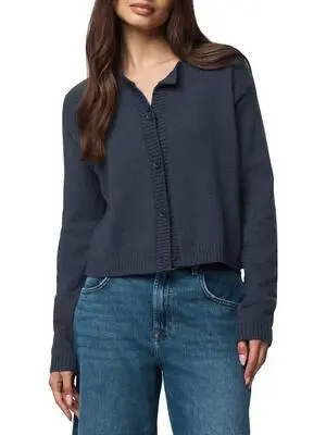 Splendid Cropped Cotton-blend Cardigan - Ice Navy