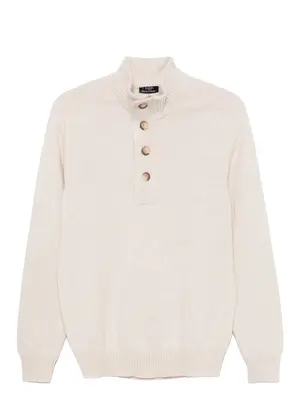 BARBA NAPOLI Virgin Wool Sweater - White