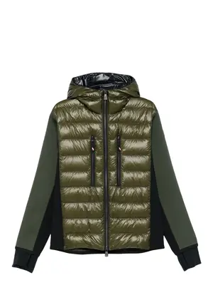 Moncler Panelled Down Jacket - Green
