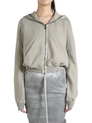 Rick Owens Cotton Hoodie - Neutrals