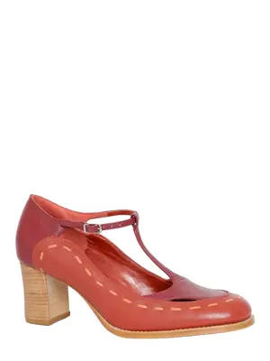 STUDIO CHOFAKIAN 55mm Leather Pumps - Red
