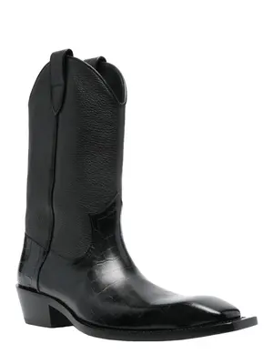 Martine Rose 50mm Cowboy Boots - Black