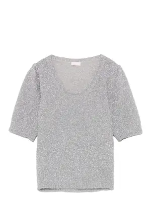 Liu Jo Lurex T-shirt - Grey