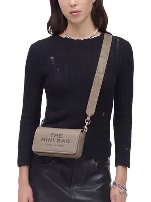 Marc Jacobs Marc Jacobs The Leather Mini Crossbody Bag Neutrals