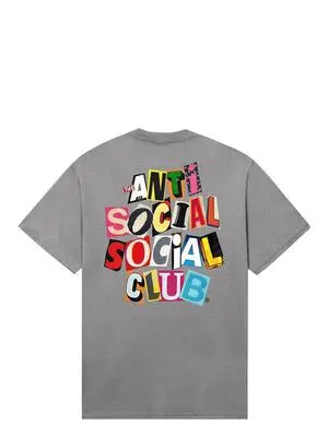 ANTI SOCIAL SOCIAL CLUB Torn Pages Of Our Story Tee Shirt - Grey