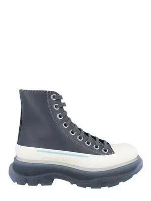 Alexander McQueen Alexander McQueen Tread Slick Boots Navy/white