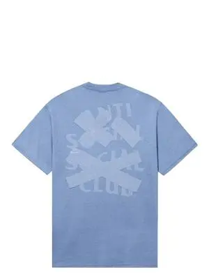 ANTI SOCIAL SOCIAL CLUB Cancelled Again Tonal Tee Shirt - Blue