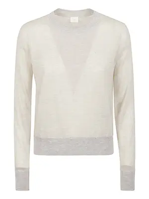 CT PLAGE Cashmere Crewneck Sweater - Grey