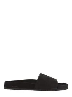 TOM FORD Wicklow Perforated Suede Slides - Black