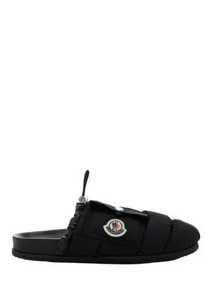 Moncler Mon Padded Nylon Mules - Black