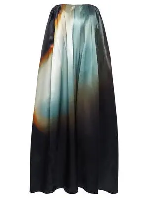 JIL SANDER Printed Satin Midi Dress - Multi