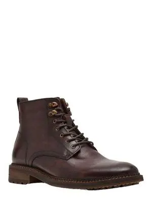 Steve Madden Noby Leather Lace-up Boots - Brown