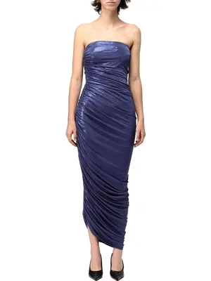 Norma Kamali Strapless Dress - Blue