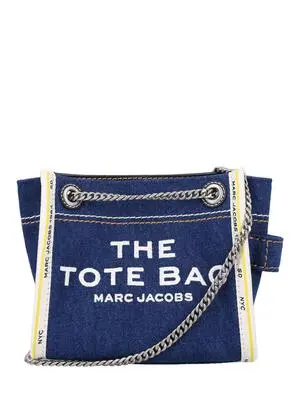 Marc Jacobs Mini Tote With Chain Strap - Denim