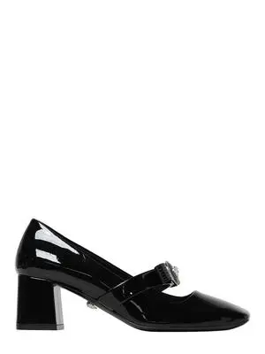 Versace Patent Mary Jane High Heel Shoes - Black