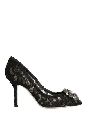 Dolce & Gabbana Bellucci Lace Pumps - Black