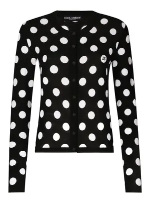 Dolce & Gabbana Polka-dot Inlay Cardigan - Print