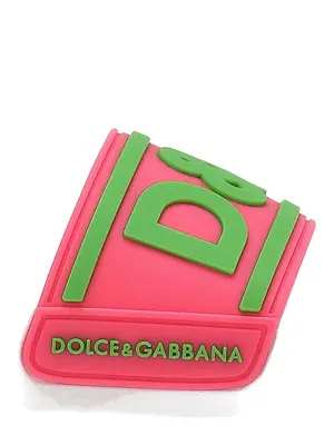Dolce & Gabbana Rubber Sliders - Pink