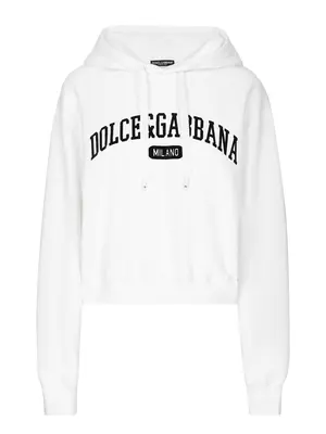 Dolce & Gabbana Cotton Jersey Hoodie - White