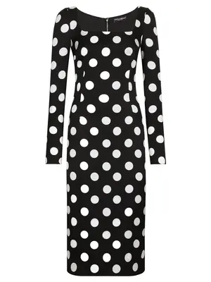 Dolce & Gabbana Polka-dot Sheath Dress - Print