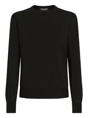 Dolce & Gabbana Cashmere Round-neck Sweater - Black