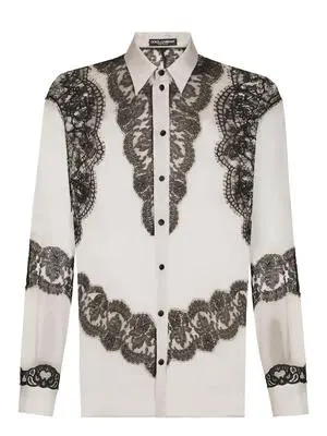 Dolce & Gabbana Silk Shirt With Embroidery - Multicolor