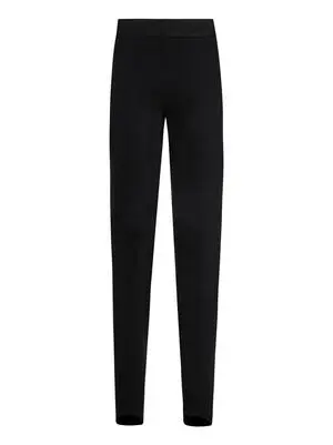 Dolce & Gabbana Technical Jersey Leggings With Branded Elastic - Black