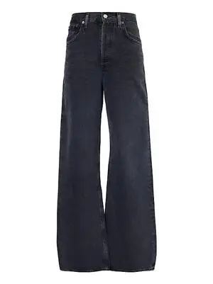 AGOLDE Dame Wide-leg Denim Jeans - Hitch (blk)