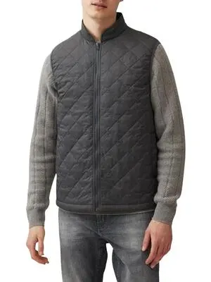 Rodd & Gunn Mackford Twill Jacket With Quilted Vest - Ash