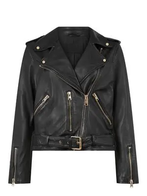 ALLSAINTS Leather Balfern Biker Jacket - Black