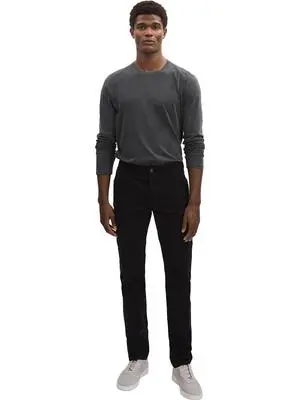 Paige Ronin Slim Cargo Trousers - Black