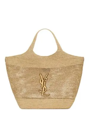 SAINT LAURENT Saint Laurent Icare Maxi Shopping Bag In Raffia