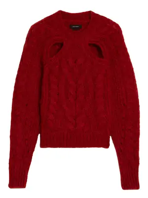 Isabel Marant Étoile Isabel Marant Palima Cable-Knit Sweater Brick
