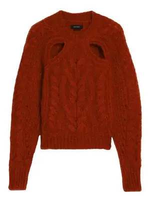 Isabel Marant Palima Cable-knit Sweater - Orange