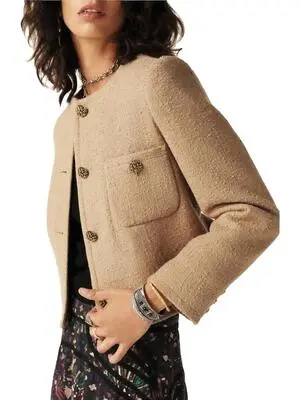 Ba&sh Ba&sh Meredith Structured Jacket Brown