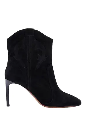 Ba&sh Ba&sh Caitlin Suede Ankle Boots Red