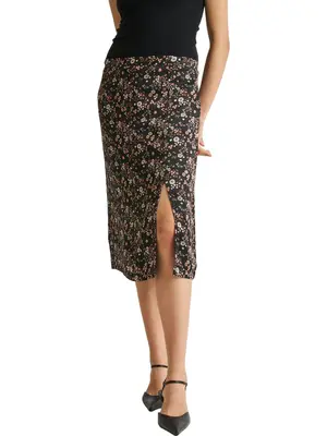 REISTOR Printed Slip Skirt - Floral