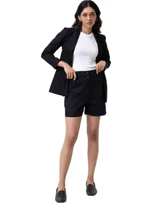 REISTOR Blazer And Shorts Set - Black