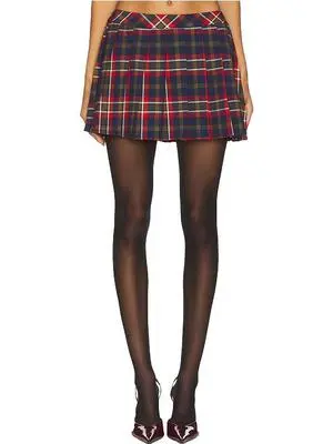 Majorelle Lara Mini Skirt - Red