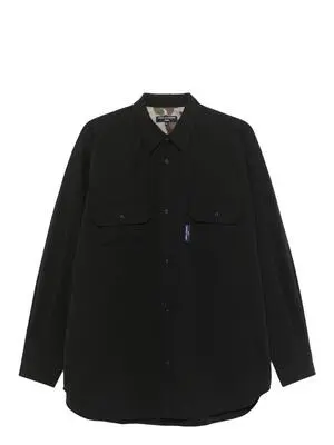 Comme Des Garçons Logo-patch Shirt - Black