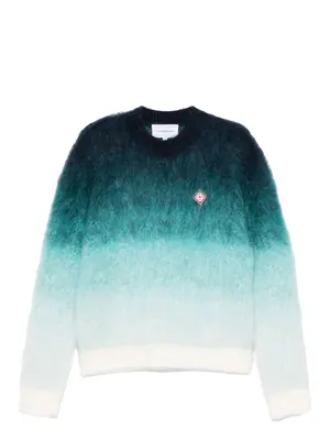 Casablanca Gradient Sweater - Blue