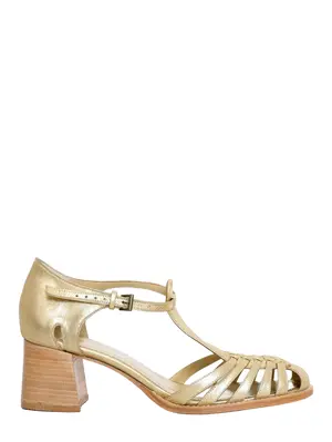 STUDIO CHOFAKIAN 65mm Boheme Metallic Sandals - Gold