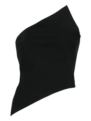 Alexander Wang Asymmetric Strapless Top - Black