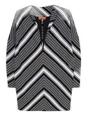 Missoni Plunging V-neck Mini Dress - Black