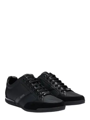BOSS Panelled Design Sneakers - Black